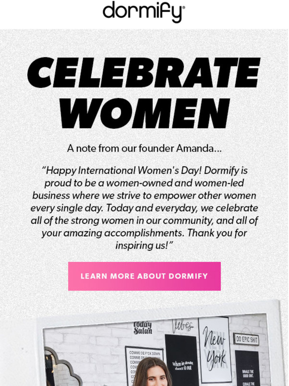 Dormify: celebrating women | Milled