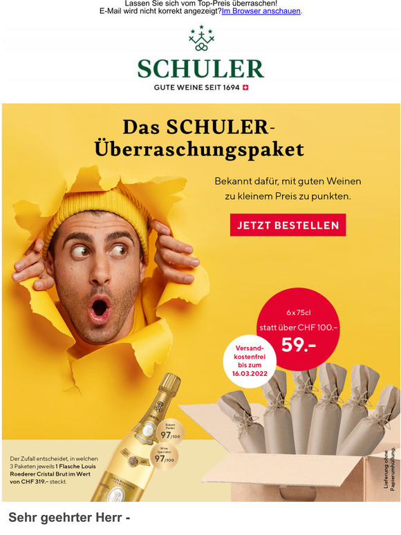 Schuler: Das SCHULER berraschungspaket. | Milled