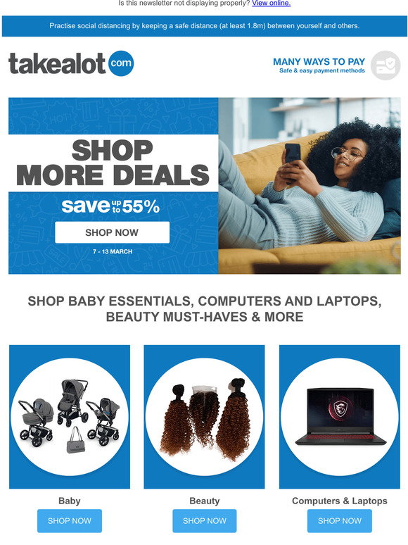 Takealot: Shop MORE deals and get up to 55% OFF! | Milled