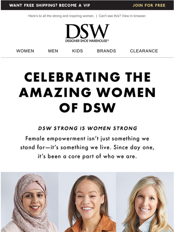 DSW: CELEBRATING THE WOMEN OF DSW | Milled
