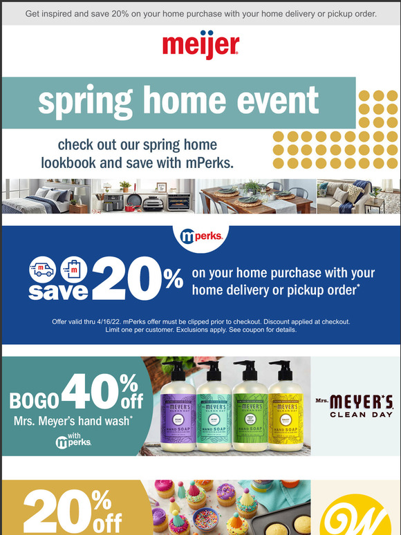 Meijer: Check Out Our Spring Home Event & Save with mPerks | Milled