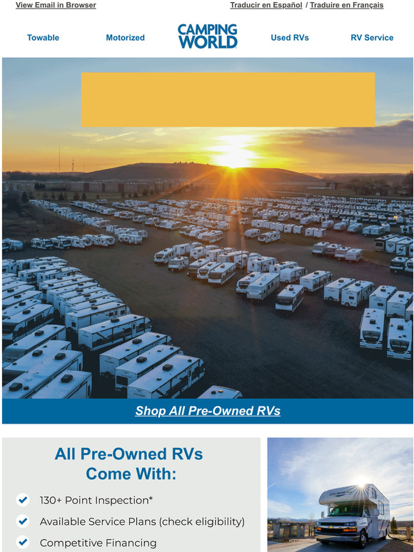 Camping World: Pre-Owned RV Price Drop | Milled