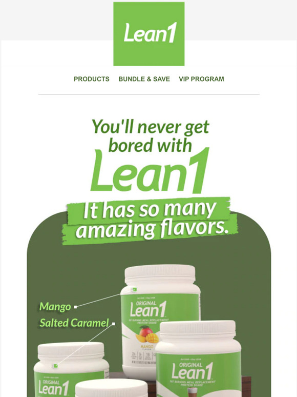 Nutrition53: Introducing new Lean1 flavors: mint, cafe latte, mango and ...