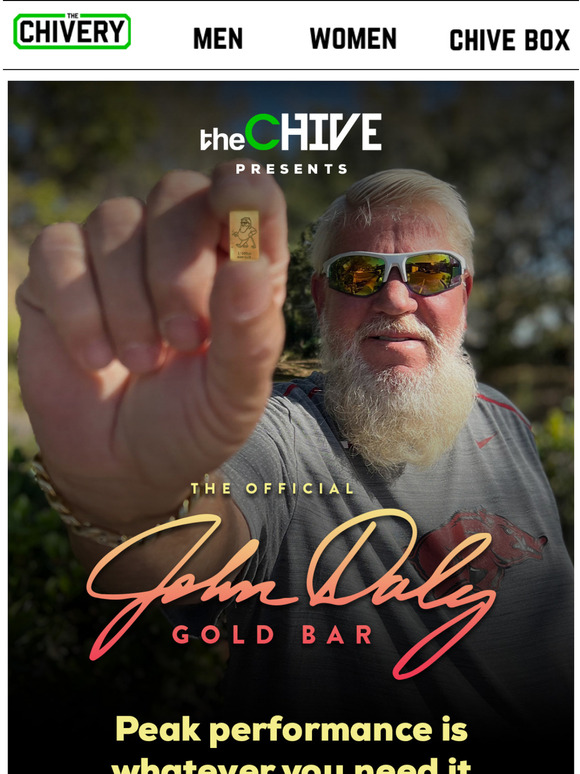 The Chivery: The John Daly Gold Bar | Milled