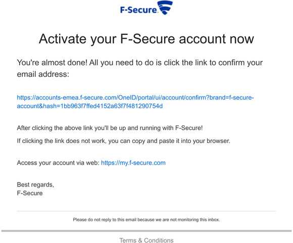 F Secure Activate Your F Secure Account Now Milled