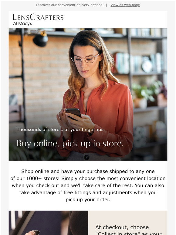 LensCrafters: Buy Online, Pick Up In-Store | Milled