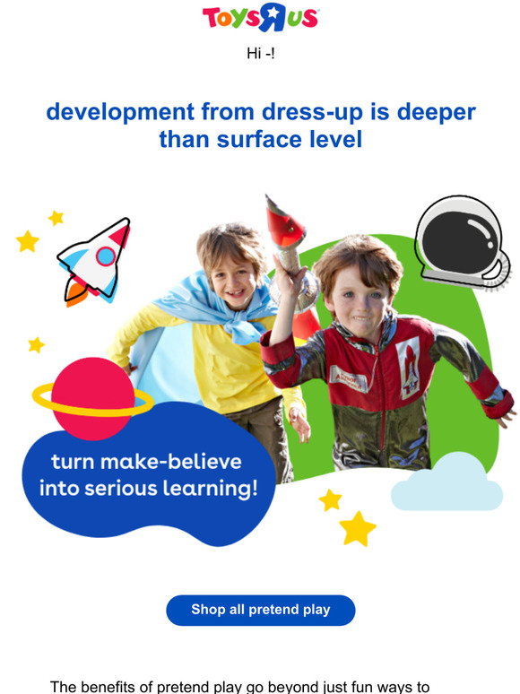 Toys R Us: Grow their vocabulary with pretend play! | Milled