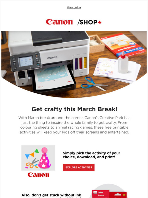 Canon USA: Fun printable crafts the whole family will enjoy! | Milled