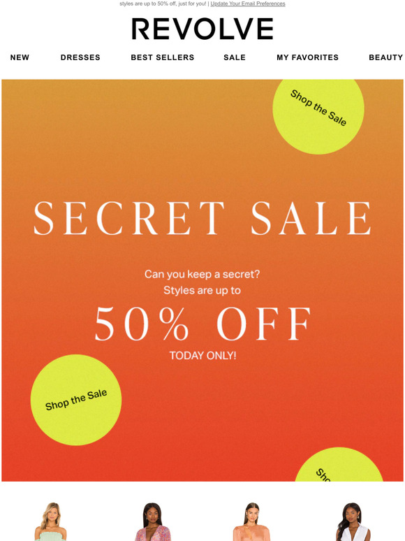REVOLVE: shhh top secret sale inside! | Milled