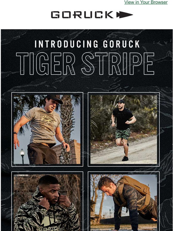 GORUCK: NEW! GORUCK Tiger Stripe Apparel | Milled