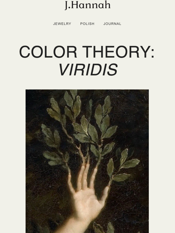 J. Hannah Jewelry: Color Theory: Viridis (& an homage to green) | Milled