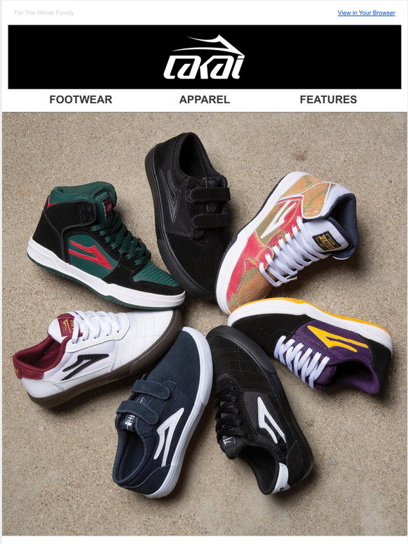Lakai: New Kids Models and Colorways | Milled