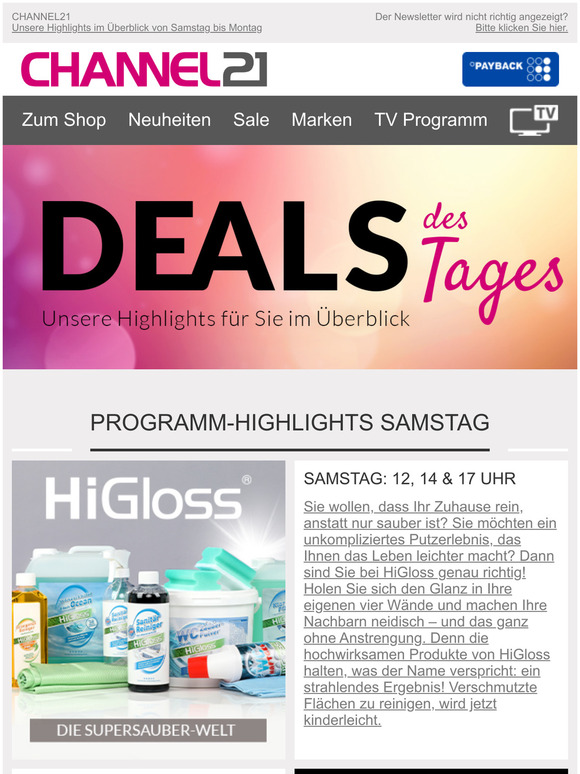 Channel21 DE: Unsere Deals des Tages shoppen | Milled