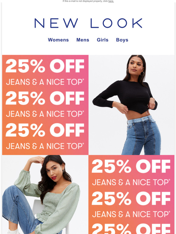 New Look Email Newsletters: Shop Sales, Discounts, and Coupon Codes