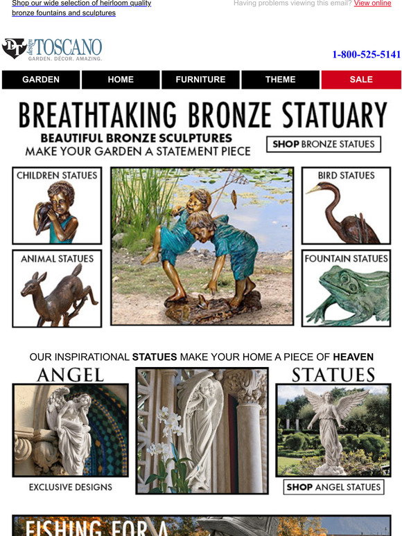 Design Toscano: Bronze Statues add timeless beauty to your garden for ...