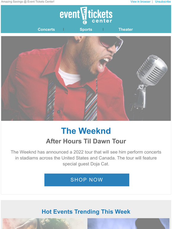 Event Tickets Center: The Weeknd, Alice in Chains, Alyssa Edwards, Mt ...