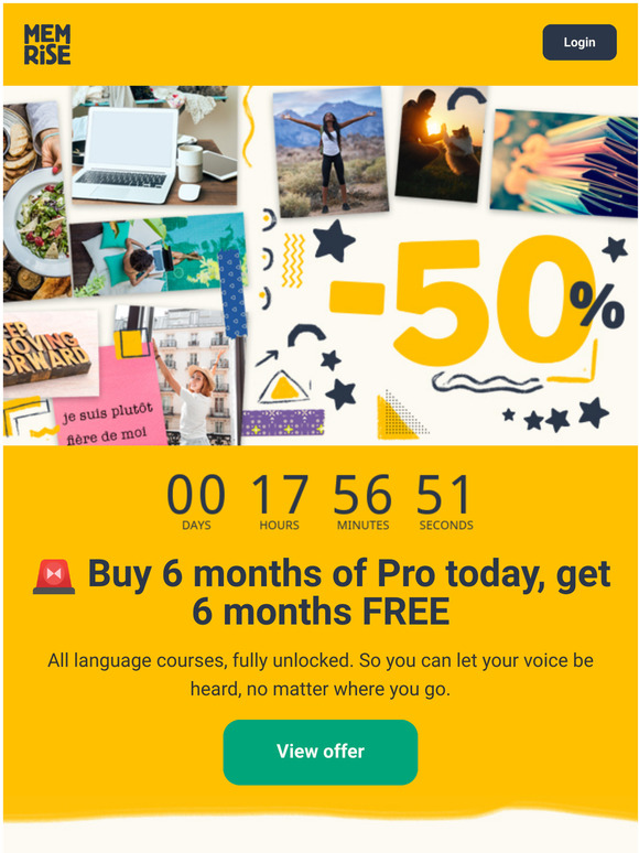 Memrise: Final hours: Get 6 months of Memrise Pro, for FREE | Milled
