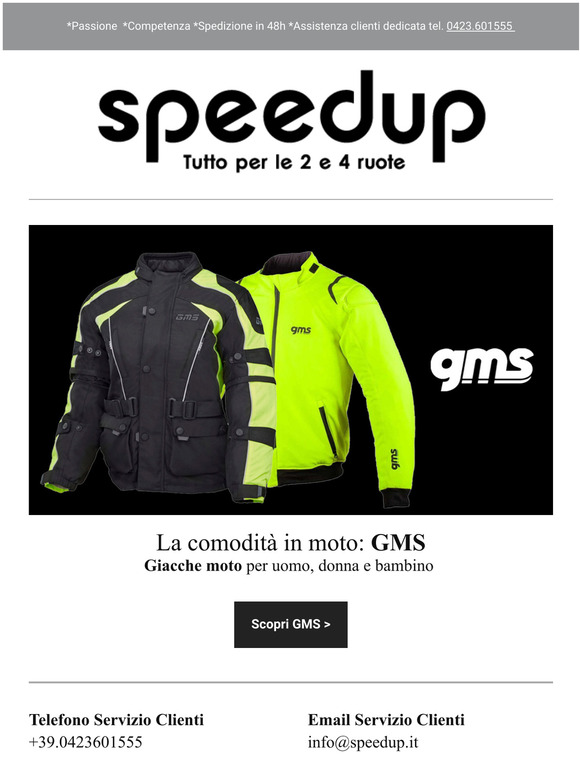Speedup: La comodit in moto: GMS | Milled