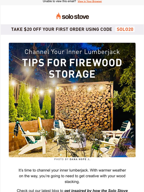 Solo Stove: How Do You Stack Your Logs? | Milled