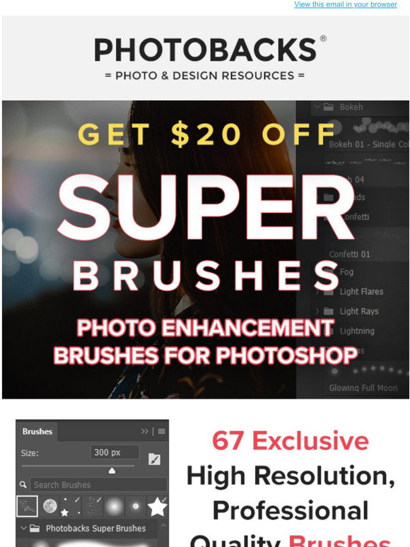 Photobacks: REMINDER >> Get the BEST Brushes for Photoshop! Coupon ...
