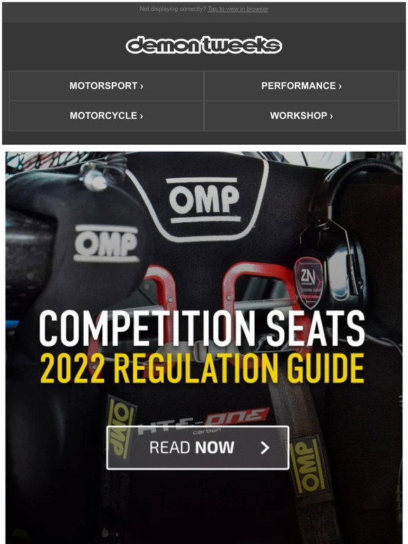 Demon Tweeks: Guide: Racing Seats & Harnesses | Milled
