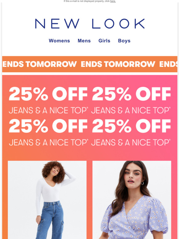 New Look Email Newsletters: Shop Sales, Discounts, and Coupon Codes