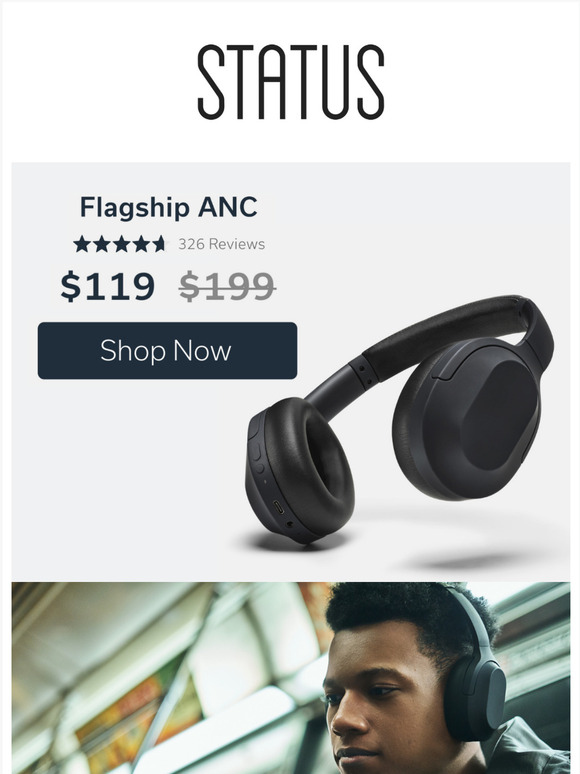Status Audio: $80 off Flagship ANC Headphones. | Milled