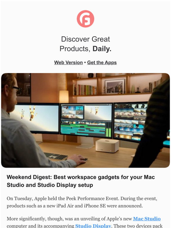 Gadget Flow: Best workspace gadgets for your Mac Studio and Studio ...