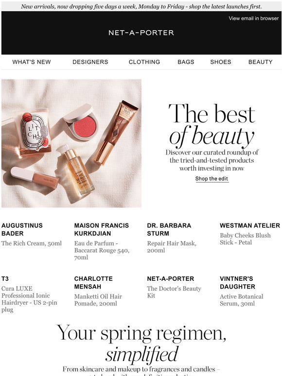 Net-A-Porter Email Newsletters: Shop Sales, Discounts, and Coupon Codes