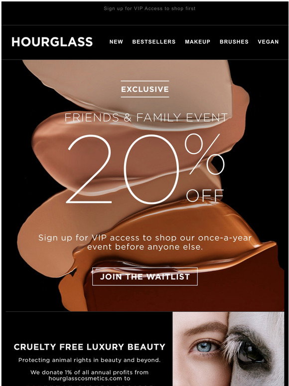 Hourglass: Your Exclusive Invite to 20% Off | Milled