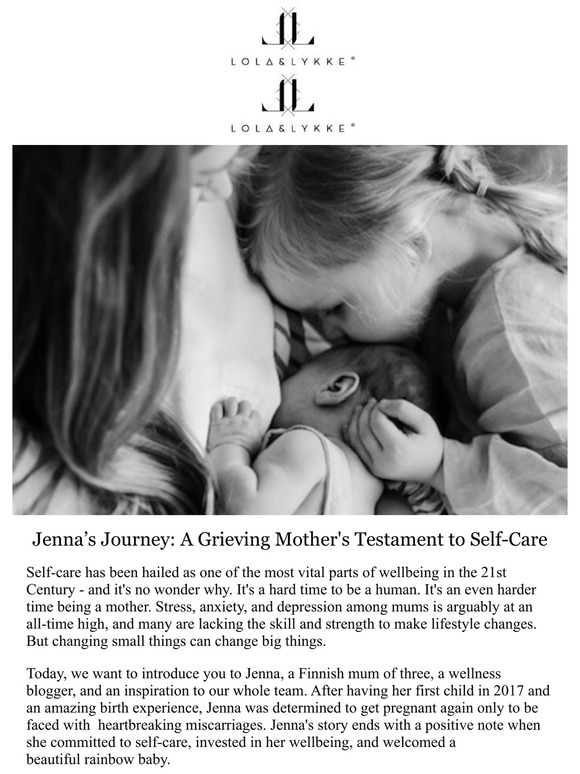 Lola&Lykke: Meet Jenna: A Grieving Mother's Testament to Self-Care | Milled