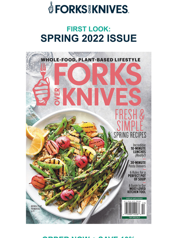 Forks Over Knives: It's Here! FOK Magazine Spring 2022 Issue | Milled