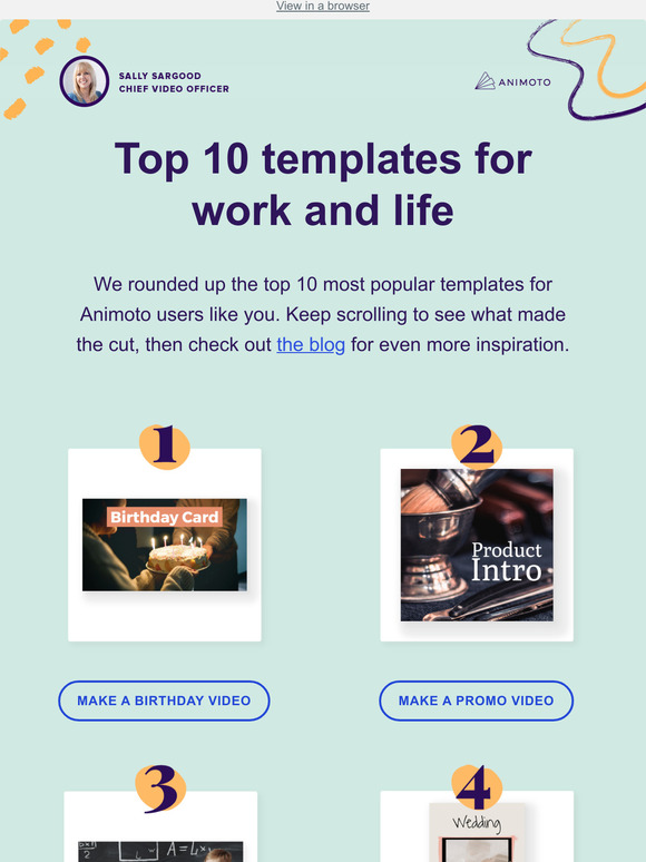 Animoto: 10 templates you can use for work & life | Milled