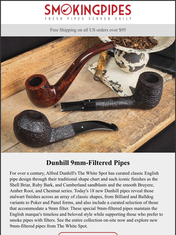 Smokingpipes: New 9mm-Filtered Pipes From Dunhill | Milled