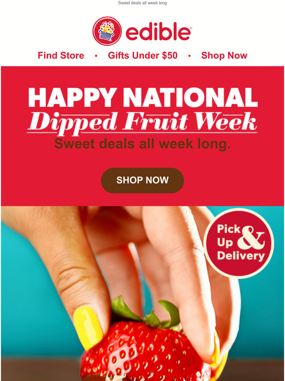 Edible Arrangements: 20% off for National Dipped Fruit Week | Milled