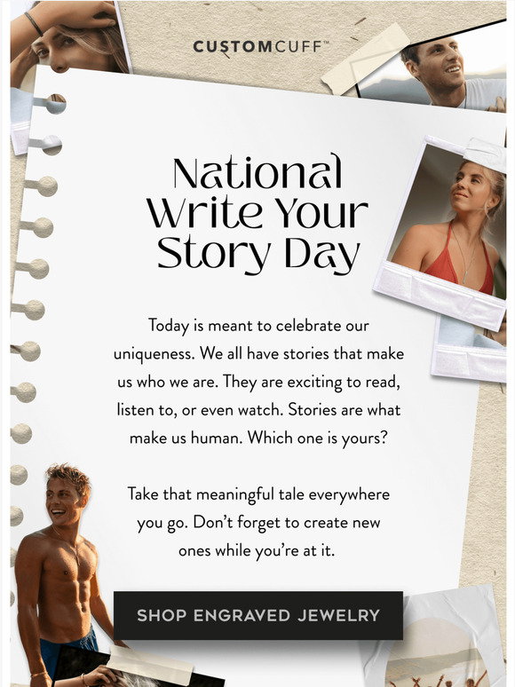 Custom Cuff: Write Your Story Day | Milled