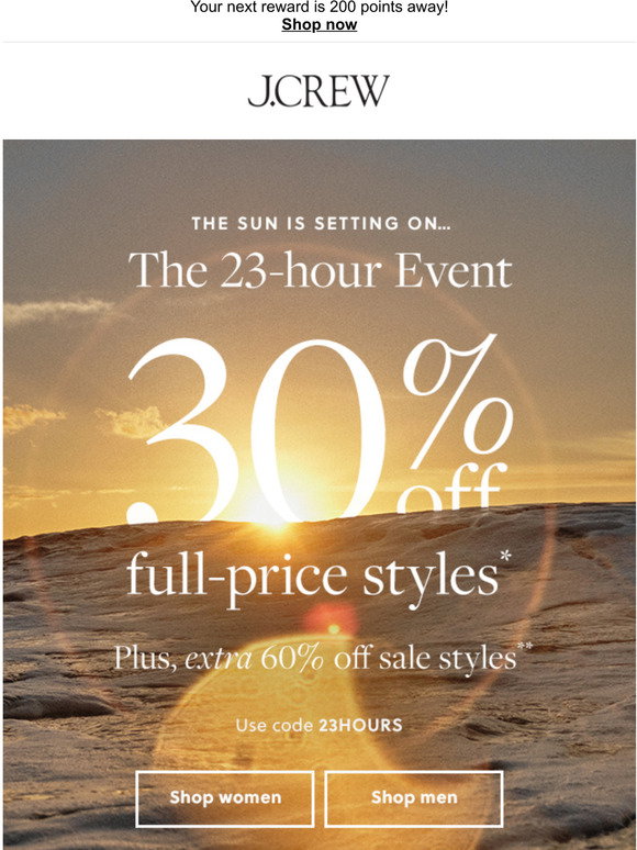 J.Crew Email Newsletters: Shop Sales, Discounts, and Coupon Codes