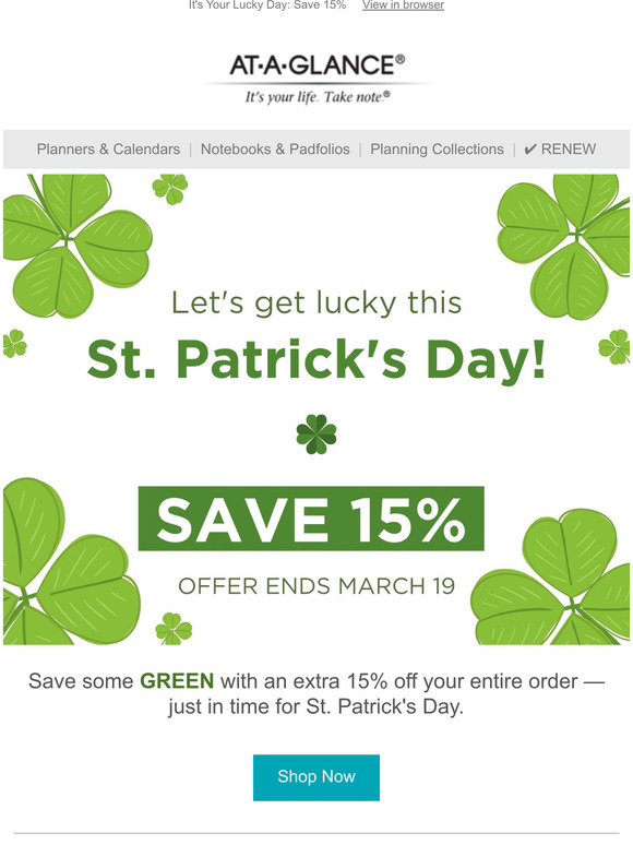 AT-A-GLANCE: Save Some GREEN with Great Deals | Milled