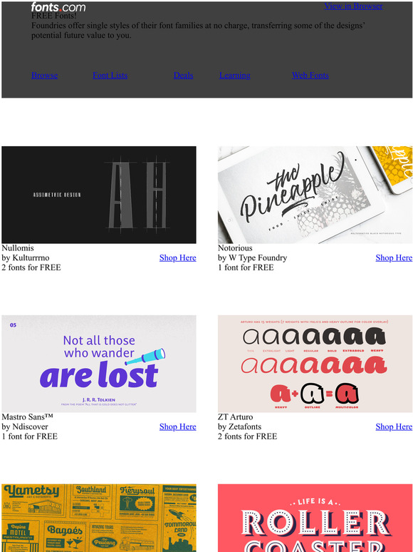 MyFonts: FREE Font Alert! | Milled