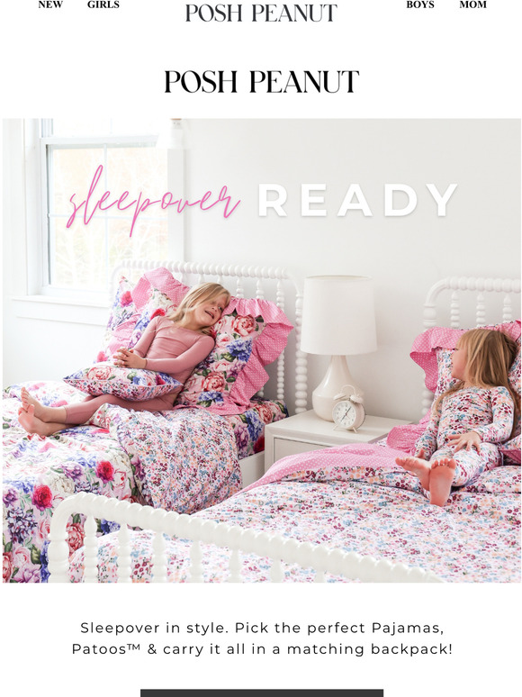 Posh Peanut: Grab The Movie & Popcorn, It's Sleepover Time. | Milled
