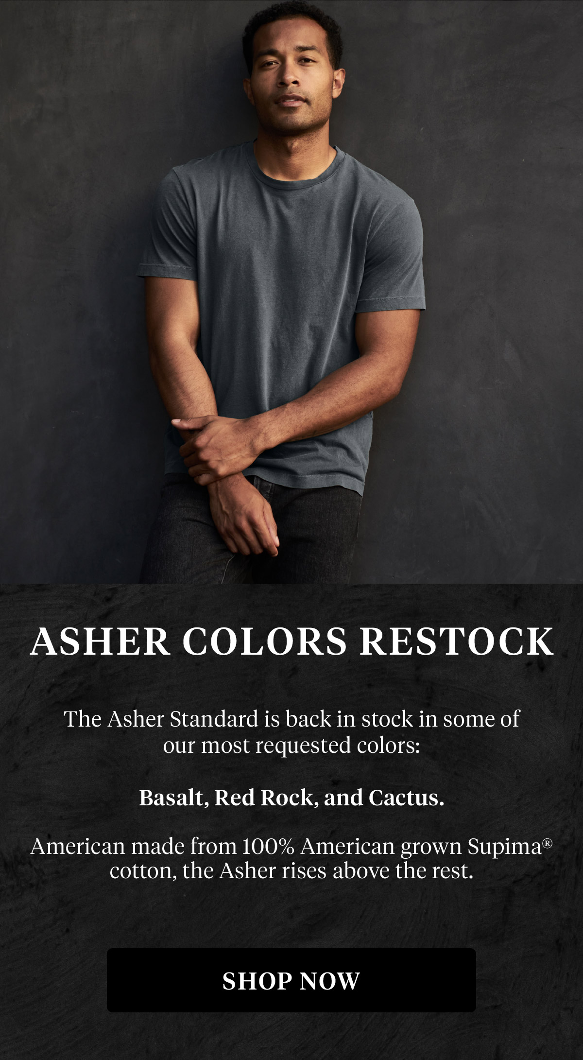 Rowan: Our most requested Asher colors are back in stock | Milled