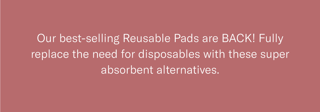Knix: Back In Stock: Reusable Pads | Milled