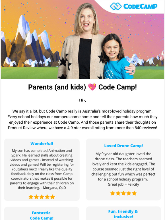 CodeCamp: Looking for a school holiday camp your kids will love? | Milled
