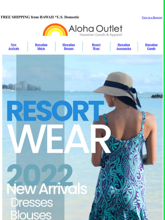 alohaoutlet.com: 2022 Resort Wear and Hawaiian Art for the New Year ...