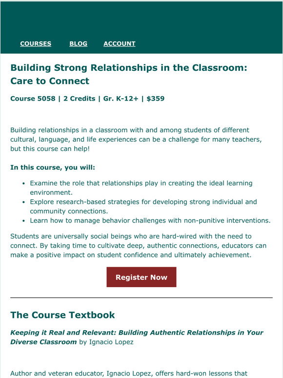 Learners Edge: Building Strong Relationships in the Classroom | Milled