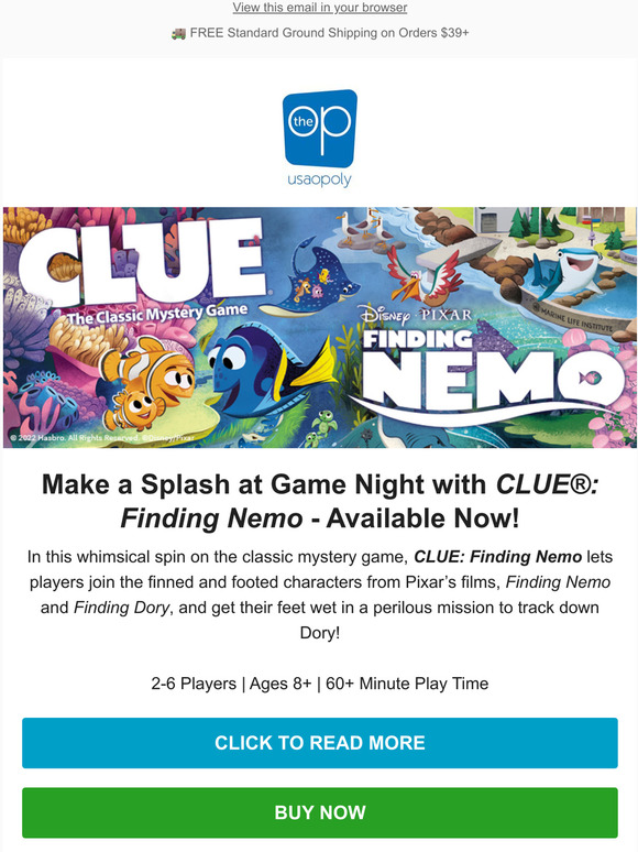 The Op: Make a splash with CLUE: Finding Nemo - available now! | Milled