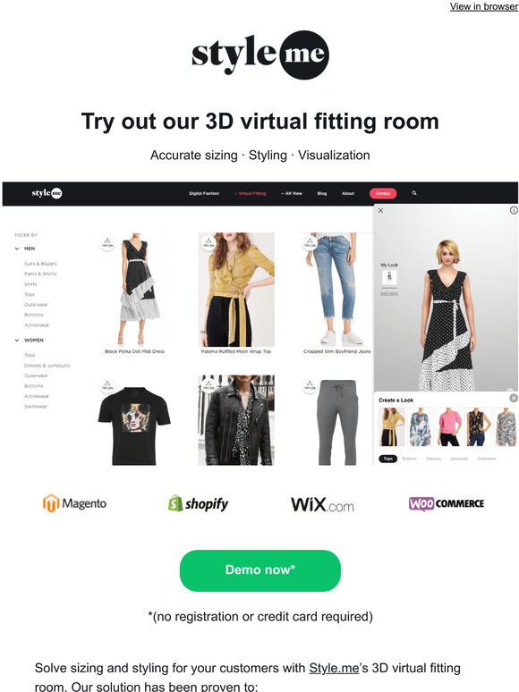 Farfetch: Try out our 3D virtual fitting room | Milled