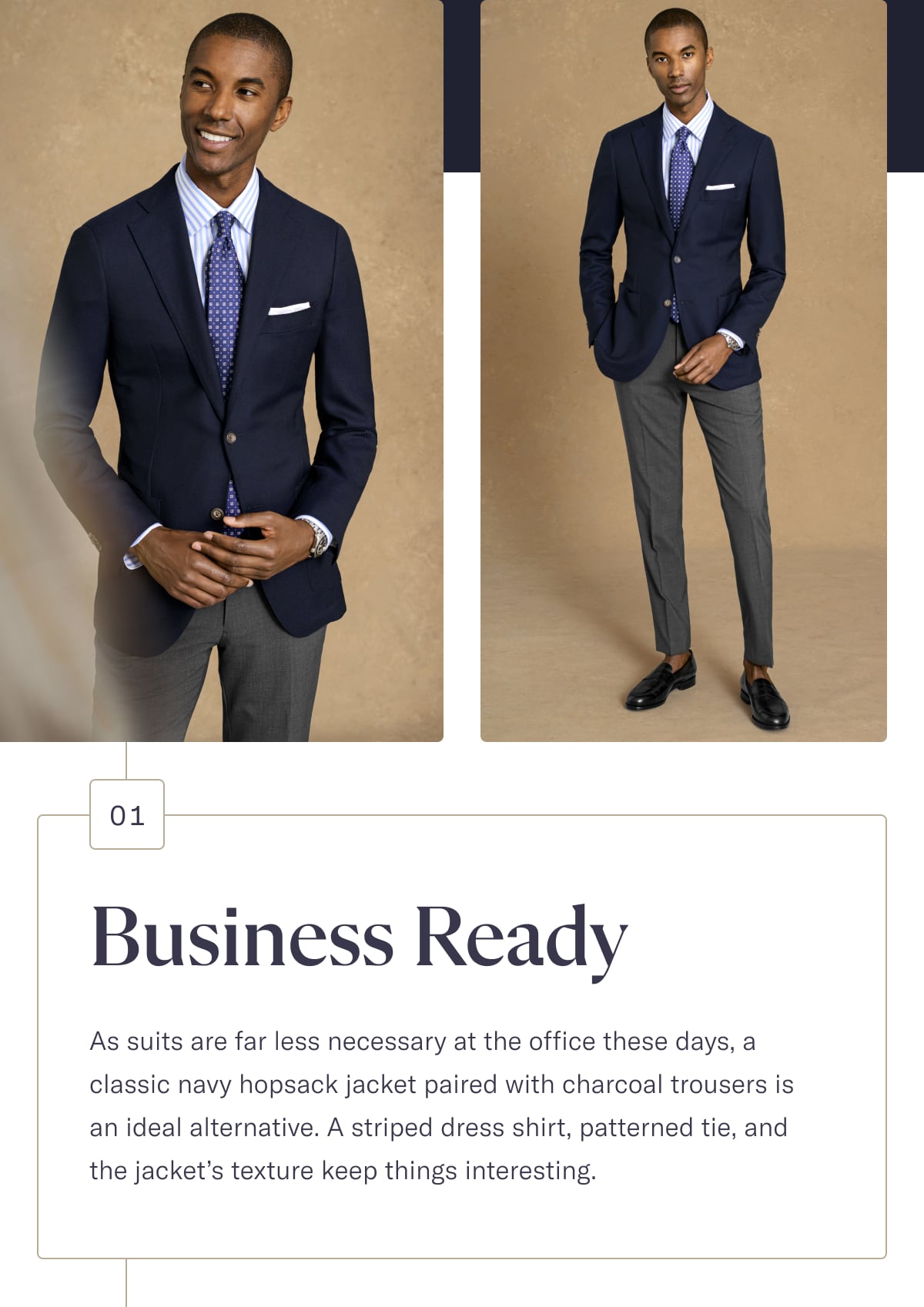 Proper Cloth: 4 Ways to Wear: The Navy Hopsack Jacket | Milled