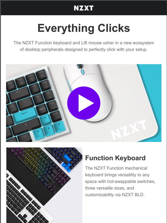 NZXT: Introducing the NZXT Function and Lift | Milled