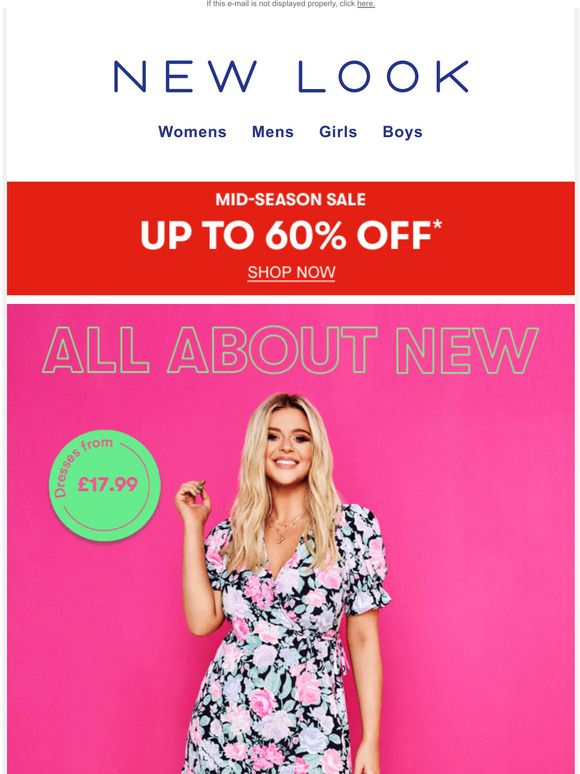 New Look Email Newsletters: Shop Sales, Discounts, and Coupon Codes